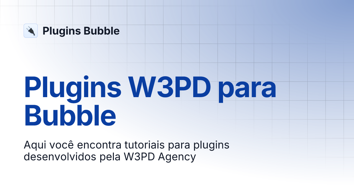 Plugins W3PD para Bubble | Plugins Bubble